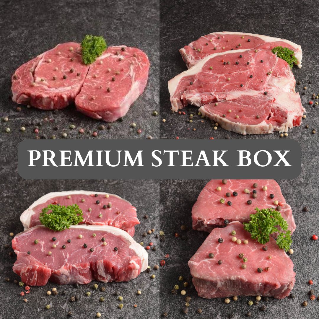 Mills Butchers Premium Steak Box | Free Range Grass-Fed English Beef